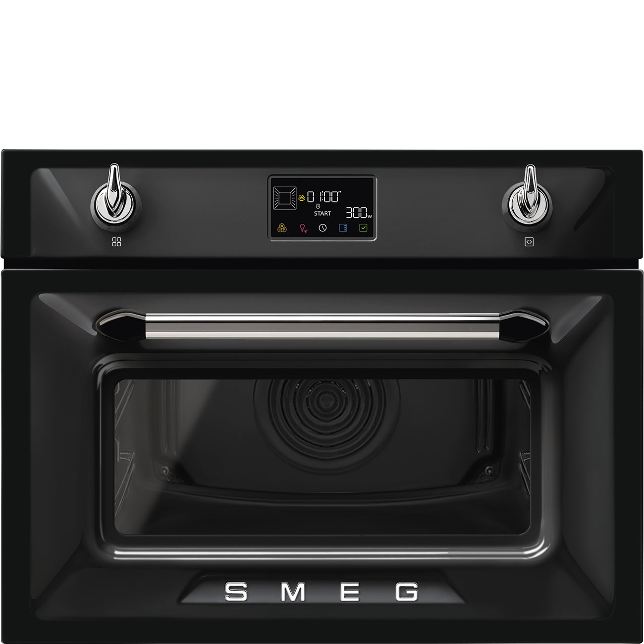 Smeg Victoria SO4902M1N 45cm Compact Built-In Oven & Micro combi Micro ...